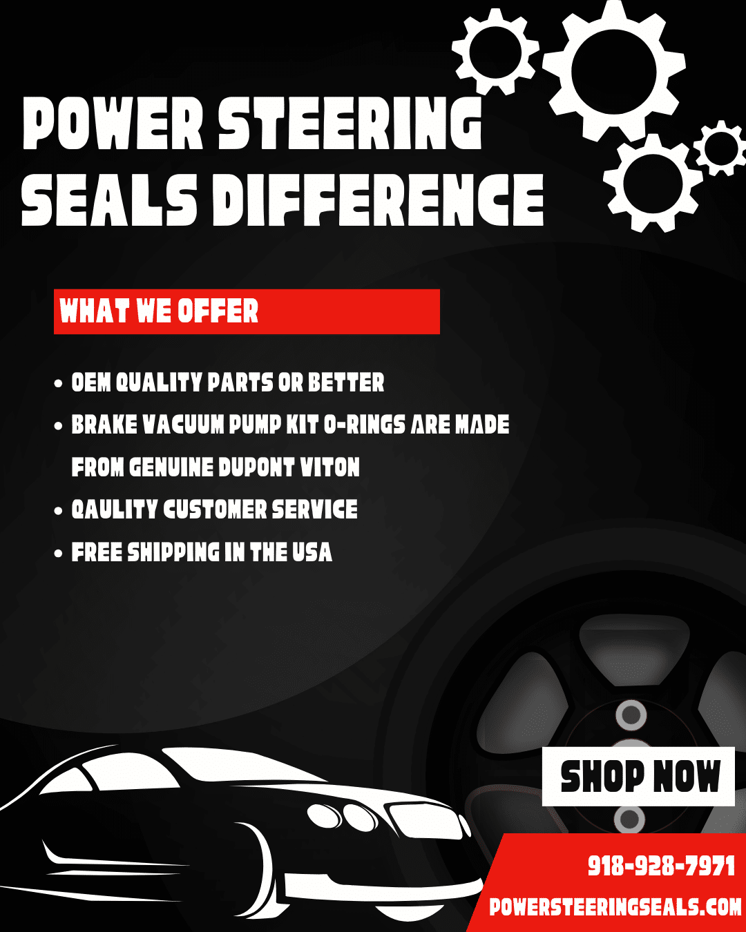 Heavy-Duty Power Steering Gear Box Seal Kit for Isuzu NPR (2011–2018 ...